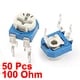 50Pcs 100 ohm Vertical PCB Preset Variable Resistor Trimmer ...