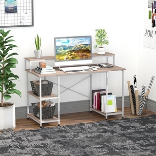 55 Inch Home Office Desks Studio Gaming Desk Writing Desk - Bed Bath ...