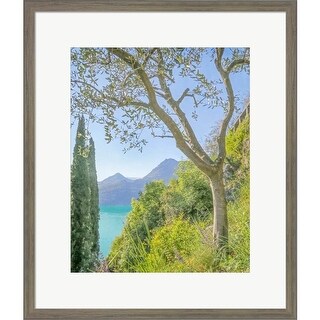Brooke T. Ryan 'Lago di Como View No. 2' Framed Art - Bed Bath & Beyond ...