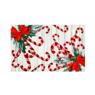 Candy Canes 26 in. 42 in. Layering Door Mat - Bed Bath & Beyond - 36672159