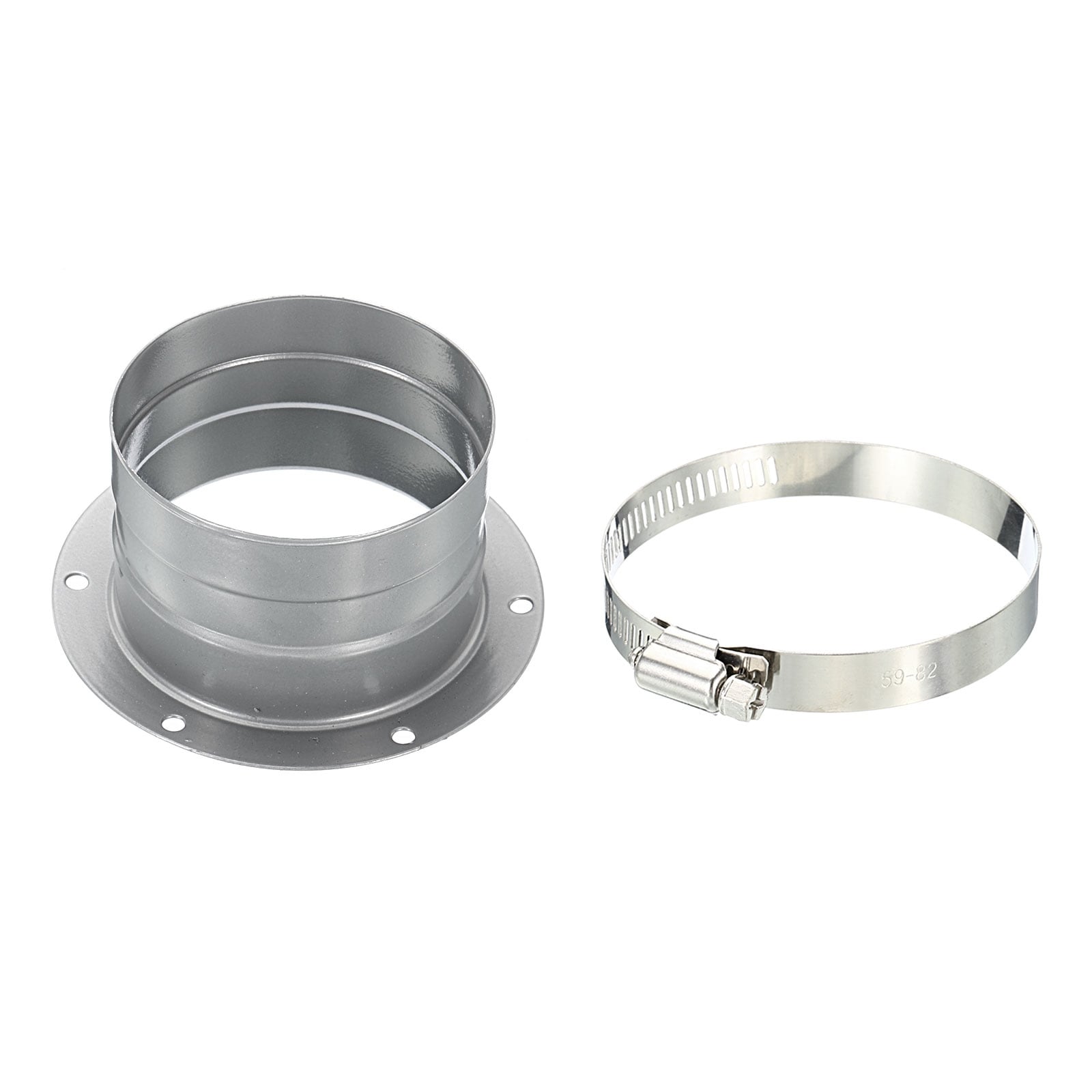 Duct Connector Flange Square to Round Interface Straight Pipe Flange ...