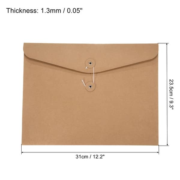 10pcs String File Folders A4 Document Holder Filing Envelopes Jacket ...