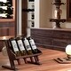 Living Room Solid Wood Table Wine Rack with Cup Holder - Bed Bath ...