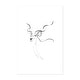 Kudu Lines Line Drawings Animals Antelope Minimal Art Print/Poster ...