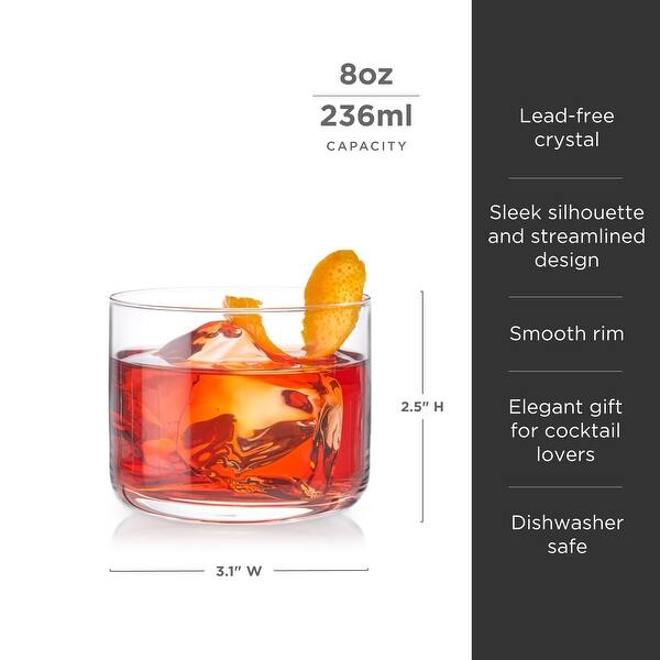 Crystal Negroni Glasses by Viski - Bed Bath & Beyond - 39084808