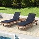 Fading Free All Weather Outdoor Patio Chaise Lounge Cushions Only ...
