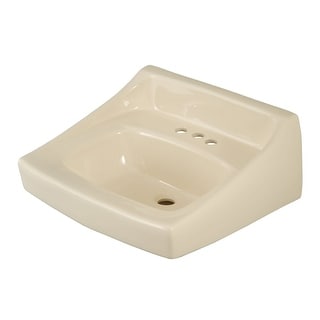 TOTO Reliance Commercial 21" Wall Mounted Bathroom Sink with 3 Faucet ...