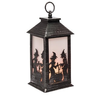 Transpac Artificial 12 in. Multicolor Halloween Witches Silhouette ...