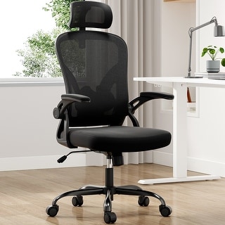 Ergonomic Office Chair, Home Office Desk Chair with Headrest, High Back ...