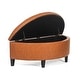 Adeco Half Moon Storage Ottoman Semi Circle Bench - Bed Bath & Beyond ...