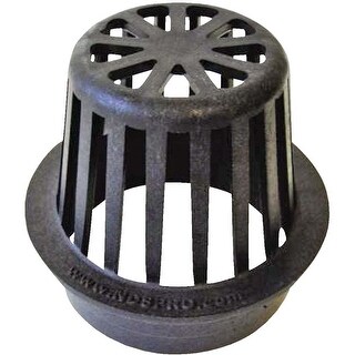 NDS 4 In. Black Structural Foam Polyethylene Atrium Drain Grate - 1 ...