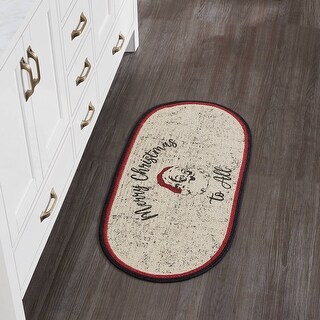 Jolly Ole Santa Jute Rug Oval 17x36 - Bed Bath & Beyond - 39065408