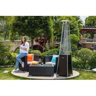 Quartz Glass Tube Patio Heater, Visual Flame Heater, 40000BTU - Bed ...