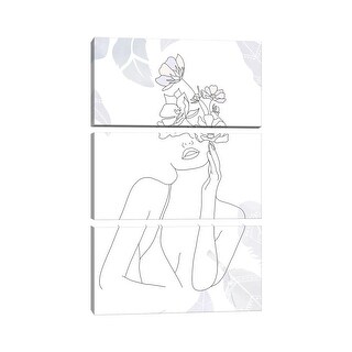 iCanvas "Minimalist Woman Portrait III" by Paul Rommer 3-Piece Wall Art ...