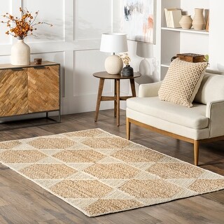 Brooklyn Rug Co Enida Casual Farmhouse Wool Blend Area Rug - Bed Bath ...