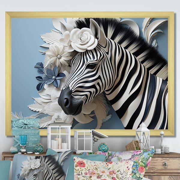 zebra wall print