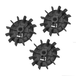 12 Impeller Plastic Motor Fan Vane Round Wheel 13.5-14mm ID, 3pcs ...