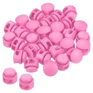Cord Locks, 100 Pack Round Spring Toggle Stopper, Pink - Bed Bath ...