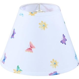 Aspen Creative Handsewn Scallop Dome Spider Fringe Lamp Shade/Off-White ...