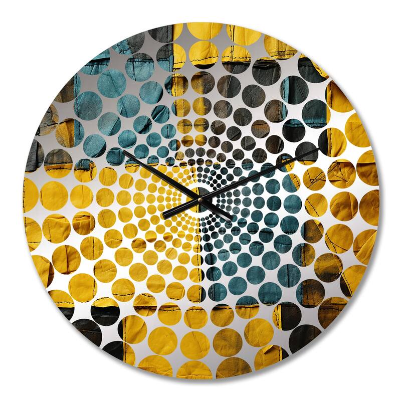 Designart "Yellow and Green Abstract cube Echoes" Abstract Collages ...
