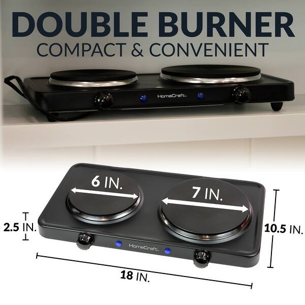 HomeCraft Double Burner Hot Plate - Bed Bath & Beyond - 33635783