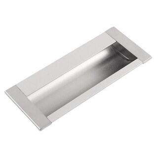Aluminium Rectangular Cabinet Door Flush Recessed Pull Handle 110mm x ...