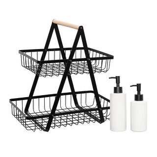 3 PC Bathroom Essentials Table Top Bundle Set - Bed Bath & Beyond ...