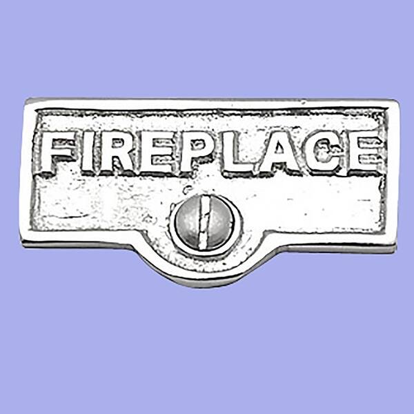 Chrome Brass FIREPLACE Name Signs Labels Switch Plate Tags Renovators ...