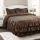 Serent Matte Satin Ruffle Bedspread Set - Overstock - 11802559
