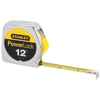 Stanley 1/2"X12' Chr Tape Rule 33-212 Unit: EACH - Bed Bath & Beyond ...