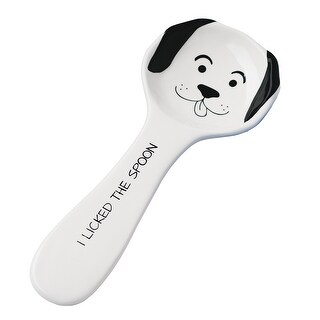 Hand-Painted Dog Licked the Spoon Spoonrest - 9.88 x 1.05 x 3.81 - Bed ...