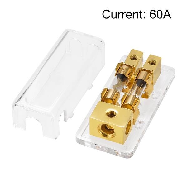 4/8 AWG Gauge AGU 1 in2 Fuse Holder Distribution Block w 60A AGU Fuses - Bed Bath & Beyond ...