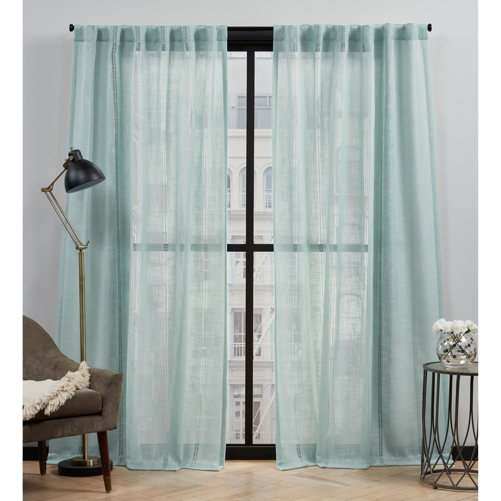 Back Tab, Sheer Curtains - Bed Bath & Beyond