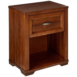 Logan Single-Drawer Open-Shelf Nightstand - Bed Bath & Beyond - 37622877