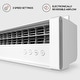 Sharper Image PORTAL Window Fan with 3 Speeds, Reversible Exhaust Mode ...