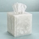 Cremona Alabaster Tissue Box Cover - White - Bed Bath & Beyond - 40153402