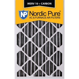 Nordic Pure 16x25x4 Pleated MERV 10 Plus Carbon AC Furnace Air Filters Qty 6 Bed Bath Beyond 18784142