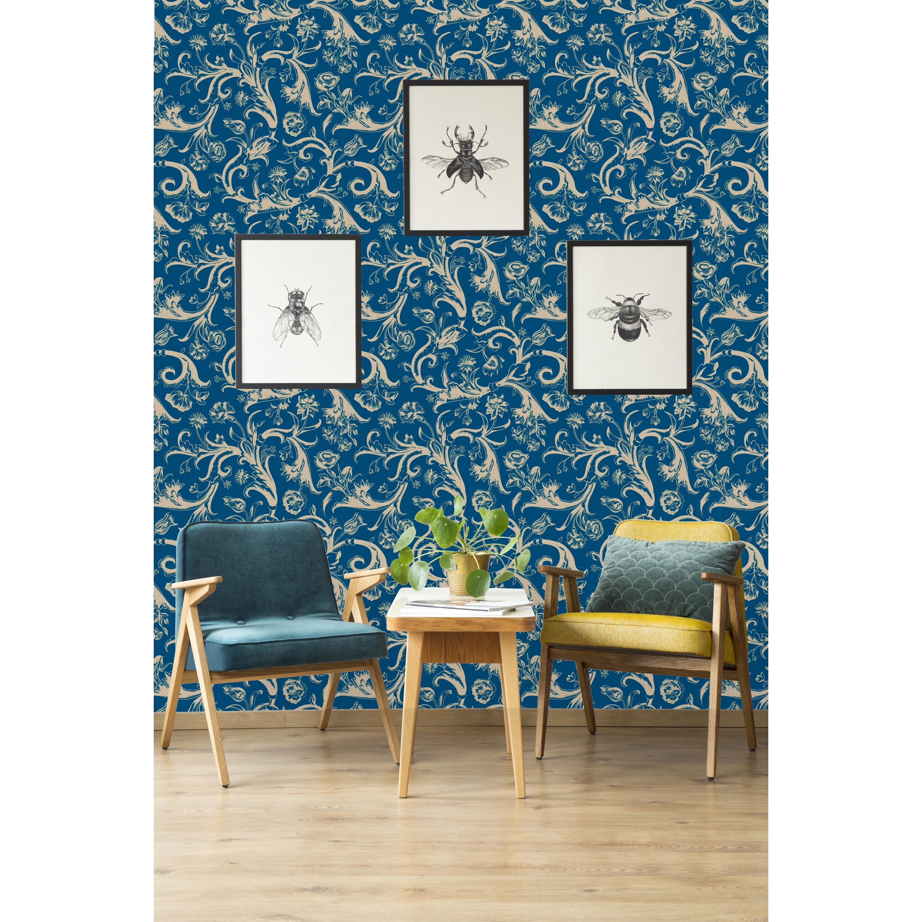 blue flower pattern china