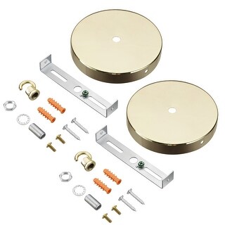 Aspen Creative Canopy Kit Chandelier & Light Fixture Accessories, Brass ...