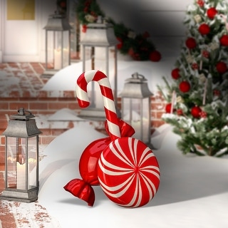 22.6" Resin Peppermint Candies Stack - Bed Bath & Beyond - 36560840