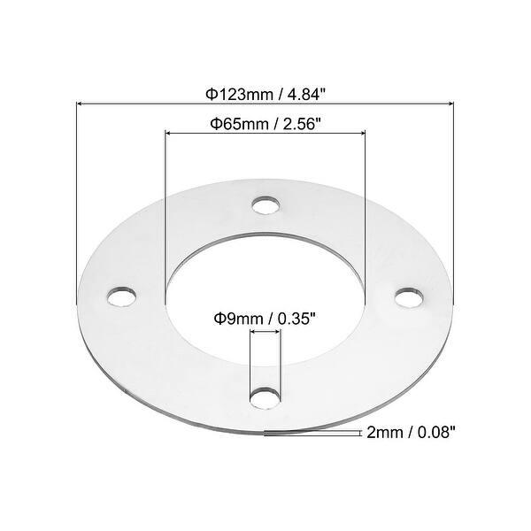 Duct Connector Flange Stainless Steel Flat Duct Mounting Plate - Silver ...