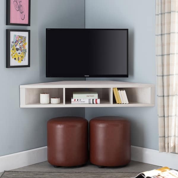 floating corner shelf tv