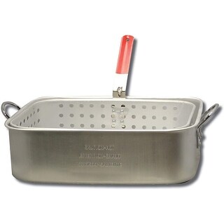 15-Quart Aluminum Rectangular Fry Pan and Basket 15-Quart Aluminum ...