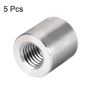 Round Connector Nuts M12x20mm Hgt Sleeve Rod Nut Stainless steel 5Pcs ...