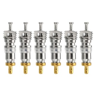 Air Conditioning Valve Core, 6 Pack Refrigeration Service Valve Stem ...