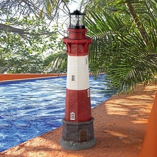 Design Toscano Coastal Shoal Lighthouse Solar Beacon Statue - Bed Bath ...