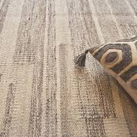 EXQUISITE RUGS Scandinavian Hand-loomed New Zealand Wool Grey/Ivory ...