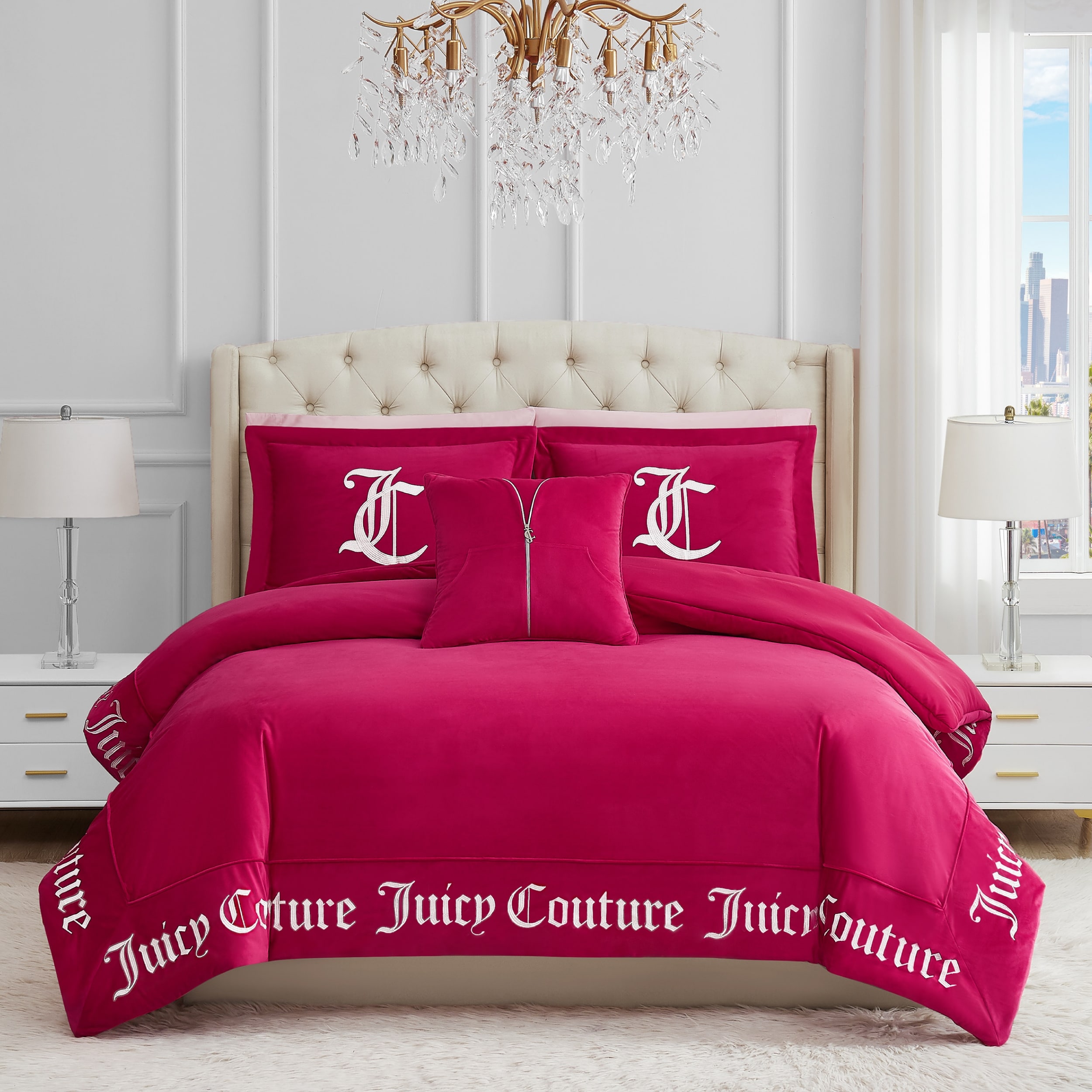Hot pink comforter set store