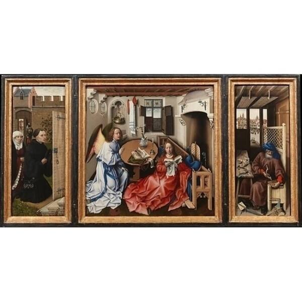 Annunciation Triptych (Merode Altarpiece) Poster Print By Workshop Of Robert Campin (18 X 24 ...