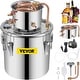 VEVOR Alcohol Still Moonshine Still 3-13.2Gal Stainless Steel 2 PotS ...